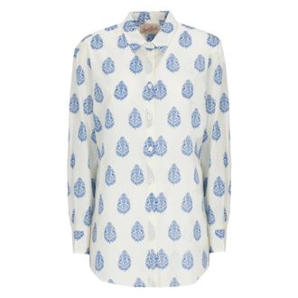 Saint Barth Femme, Blouses et Chemises, Blanc, Taille: 40 FR Brigitte Shirt