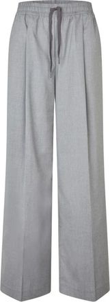 Sams&oslash;e & Sams&oslash;e Femme, Pantalons, Gris, Taille: 44 FR Wide Pantalons