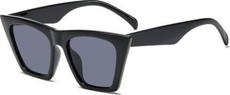 Generic Lunettes De Soleil Homme &Agrave; Monture Fine For Les Trajets Domicile-travail, D&eacute;coratives For Femmes For Sports Plein Air(Black)