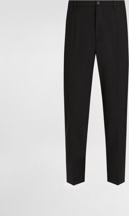 Dolce & Gabbana Hose Baumwollstretch Mit Dg-stickerei - Mann Hosen Und Shorts Schwarz 56