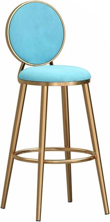 Generic Samtbesetzte Barhocker in Tresenh&ouml;he mit Metallbeinen, Barst&uuml;hle f&uuml;r K&uuml;cheninsel, Esszimmer und Kneipe