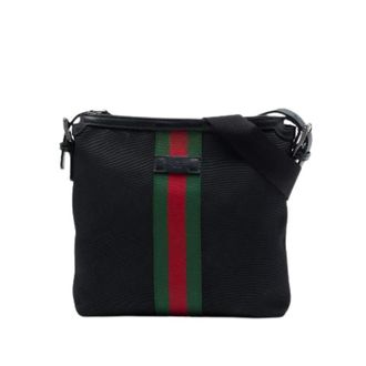 Gucci Sac bandouli&egrave;re Pre-owned en toile - Femme - Pre-owned - Noir - Taille: ONE Size