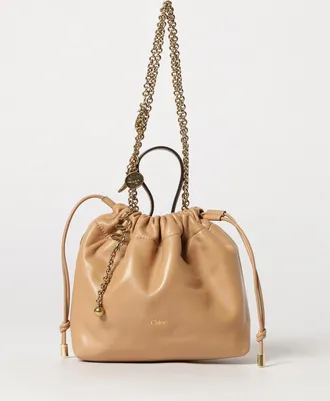 Chlo&eacute; Mini sac seau Icons en nappa avec bandouli&egrave;re en cha&icirc;ne