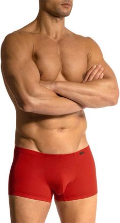 Olaf Benz Herren Trunk rot Baumwolle & Mix unifarben