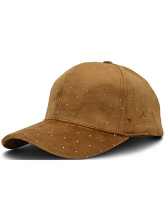 styleBREAKER Cap Samt Baseball Cap mit Strass