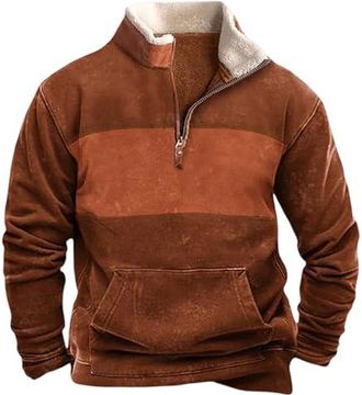 Generic Sweat Capuche Homme Polaire Homme Manche Grande Chemise Chasse Tendance Eclair Montagne Brod&eacute; L Agneau Court Leopard C&ocirc;tel&eacute; Anglais Snowboard Outfit P