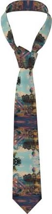 Generic Cravate Homme Impression DUn Terrain De Jeu De R&ecirc;ve Cravate &Eacute;troite Classique Moderne Cravates Pour Hommes, Pour Mariage, Travail, F&ecirc;te