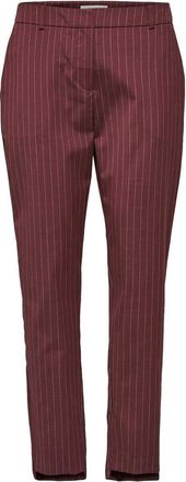 Selected Damen SLFAMILA MW Pant Deca Choco B Hose, Mehrfarbig (Decadent Chocolate Stripes: W/Pin Stripe), W29(Herstellergr&ouml;&szlig;e: 38)