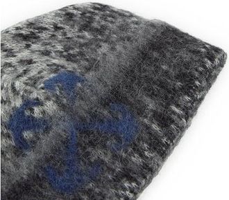 Off-white Bonnet en mohair m&eacute;lang&eacute;