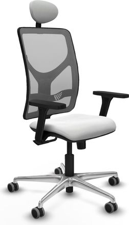 Piqueras y Crespo Stuhl mit verstellbarer Lendenwirbelst&uuml;tze, mit 3D-Armlehnen und festem Kopfteil, ausgestattet mit 3 Positionen und Schneideschaum. Mit Rollen von 65 