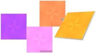 Nanoleaf Canvas Starter Kit, 9 Smart Luminous Squares led rgbw - Wall Lights de Indoor Wall Modular, Lights Led 16M Colours WiFi, Compatible con Alexa, Room