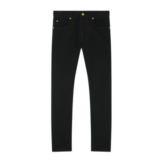 Versace Bestickte Slim-Fit-Jeans - - Jeans - Herren - Schwarzk - W30