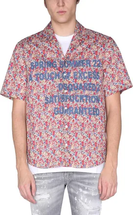 Dsquared2 Cotton Bowling Bowling Shirt - Multicolor