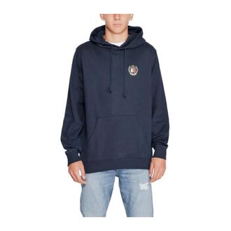 Tommy Jeans Homme, Sweatshirts et sweats à capuche, Bleu, Taille: XL Pull en Coton à Col Rond