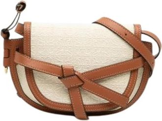 Loewe Pre-owned Gate Crossbody Bag - - Pre-owned - Damen - Beige - ONE SIZE