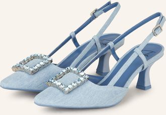 FESTA Festa Slingpumps Stefi Mit Schmucksteinen blau