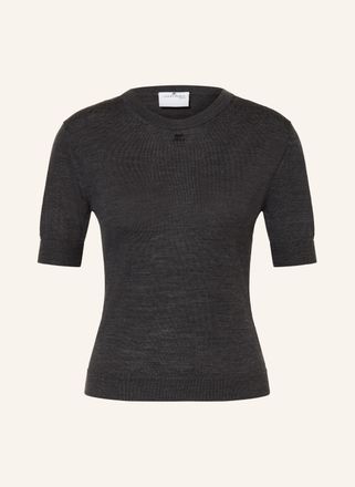 Courr&egrave;ges Strickshirt Aus Merinowolle schwarz