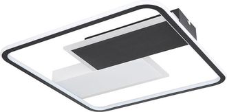 Globo Lighting Deckenlampe Deckenleuchte schwarz Wohnzimmerlampe dimmbar weiß led Smart Nachtlicht Fernbedienung cct, led 50W 2600lm 2700-6500K, LxBxH