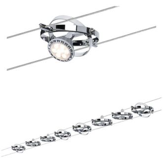 Paulmann Lumi&egrave;re Wire System Cardan Max 8 X 10 W, Gu5,3, M&eacute;tal, Chrome Mat, 500 X 12,5 X 9 Cm