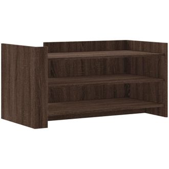 vidaXL Vidaxl - Couchtisch Braun Eichen-Optik 100x50x50 cm Holzwerkstoff