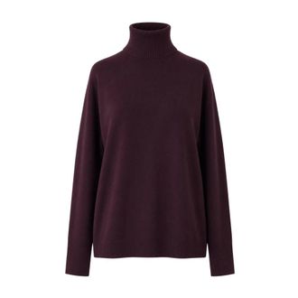 SOLOTRE Rollkragenpullover - - Knitwear - Damen - Lila - L