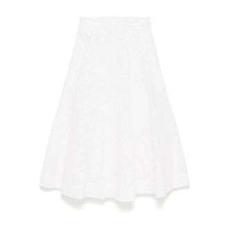 Zimmermann Midi-Rock mit Rei&szlig;verschluss hinten - - Skirts - Damen - Wei&szlig; - L