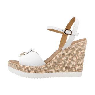 Repo Repo, Femme, Chaussures, Blanc, Taille: 40 EU Sandale compens&eacute;e &agrave; plateforme