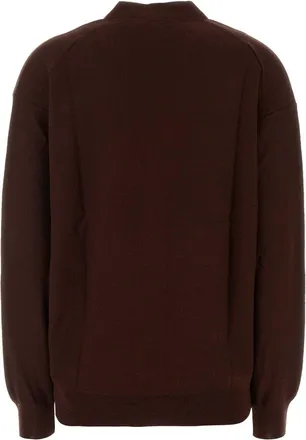 Christophe Lemaire Relaxed Twisted Cardigan - Brown