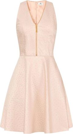 Elisabetta Franchi Femme, Robes, Rose, Taille: 40 FR Robe en taffetas &agrave; imprim&eacute; autruche