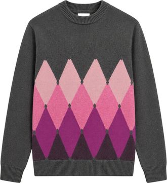 Ballantyne r Neck Pullover 100% ws Classic Diamond B2p000 7k0a8 95033