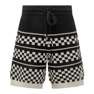 Amiri Checkered Mesh Short - - Shorts - Herren - Schwarzk - XS