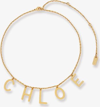 Chloé Chloé Letters brass necklace - CHLOE - gender_Woman