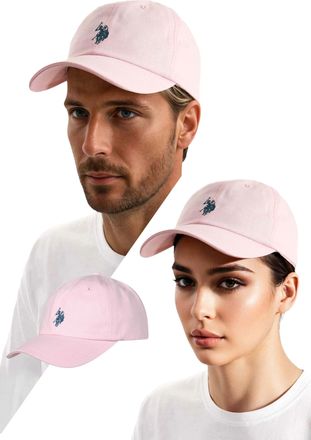 U.S.Polo Association Unisex Cap (One Size) - klassischer Baseball-Look mit verstellbarem Strapback - P009 - Pink OneSize