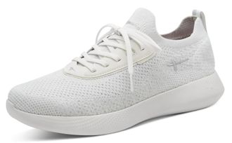 Tamaris Slip-On Sneaker TAMARIS, Damen, Gr. 40, wei&szlig;, Lederimitat, Textil, unifarben, Schuhe, Freizeitschuh, Slipper, Halbschuh in veganer Verarbeitung