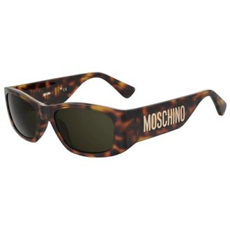 Moschino Braune Azetat Damen Sonnenbrille - - Accessories - Damen - Braun - 55 MM