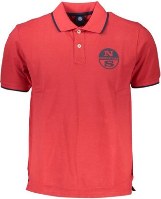 North Sails Rotes Poloshirt Mit Kurzen &Auml;rmeln - - Tops - Herren - Rot - S