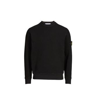 Stone Island Sweatshirt textur&eacute; en coton m&eacute;lang&eacute;