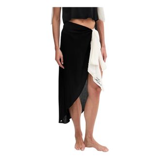 Karl Lagerfeld Pareo &agrave; noeuds - Femme - Maillots de bain - Noir - Taille: 42 FR