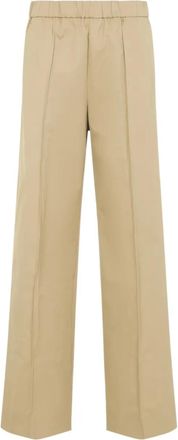 Jil Sander elastic-waist trousers - Nude