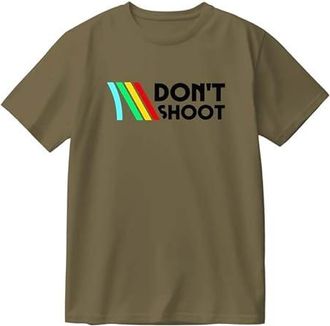 Generic Arc Raiders Dont Shoot T-shirt en coton unisexe col rond d&eacute;contract&eacute; &agrave; manches courtes, kaki, S