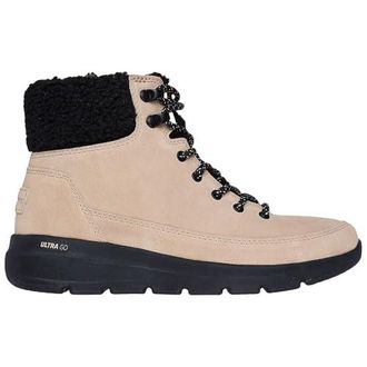 Skechers Femme Glacial Ultra Woodlands Bottine, Naturel, 38.5 EU