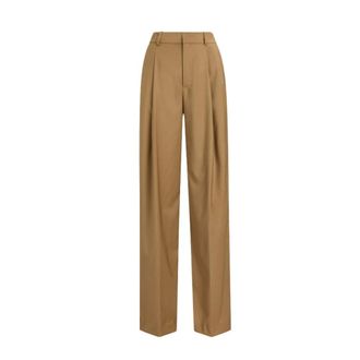 Ralph Lauren Pantalon fusel&eacute; tiss&eacute; - Femme - Pantalons - Brun - Taille: 34 FR