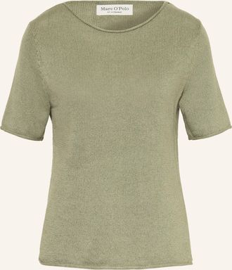 Marc O'Polo Marc Opolo Strickshirt Mit Leinen gruen