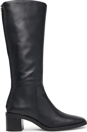 Calvin Klein Stiefel Calvin Klein Block Heel High Boot Zip Lth HW0HW03172 Schwarz