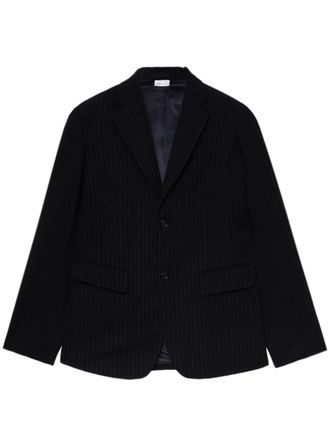 Comme Des Garçons blazer à fines rayures - Noir