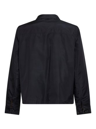 Burberry Mens Reversible Jacket Black-Sand Beige Polyamide Bomber