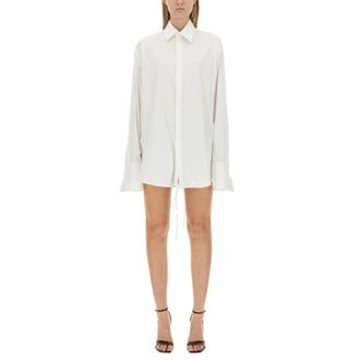Peter Do Kordelhemd aus Viskose-Baumwollmischung - - Blouses & Shirts - Damen - Wei&szlig; - S