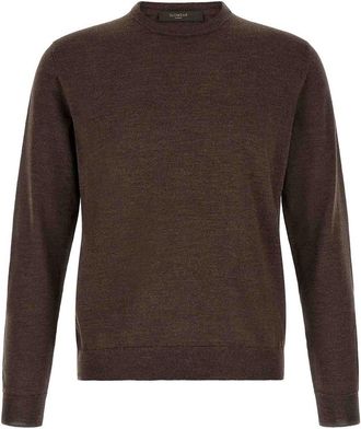 Zanone Pull Col Rond - Marron