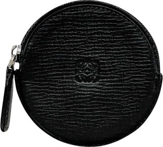 Loewe unisex, Pre-owned, Noir, Taille: ONE Size Portefeuille en cuir Pre-owned