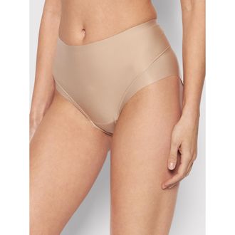 Selmark Klassischer Damenslip mit hoher Taille Basicos 00243 Beige